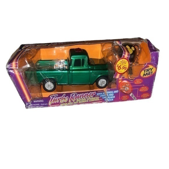 Toys | Vintage Nos Turbo Tunner Infrared Key Remote Control Green Truck ...